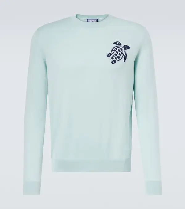 Vilebrequin Jacquard Cotton Sweater - Blue