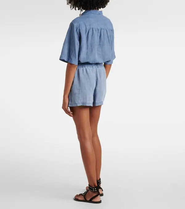 Velvet By Graham & Spencer Sutton Linen Shorts