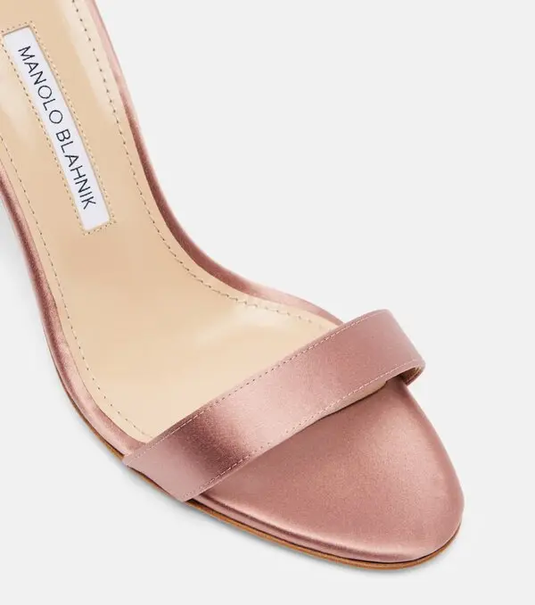 Manolo Blahnik Chaos Satin Sandals