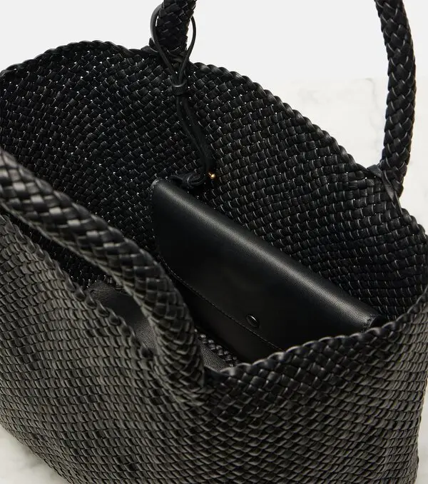 THE ROW Ruth Medium Woven Tote Bag - Black