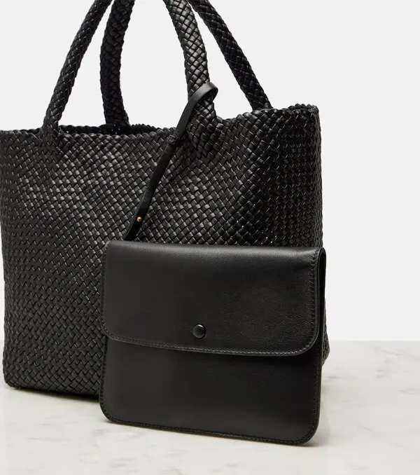 THE ROW Ruth Medium Woven Tote Bag - Black