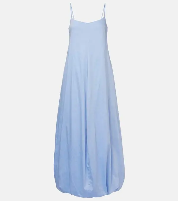 Faithfull The Brand Aniela Cotton Maxi Dress - Blue