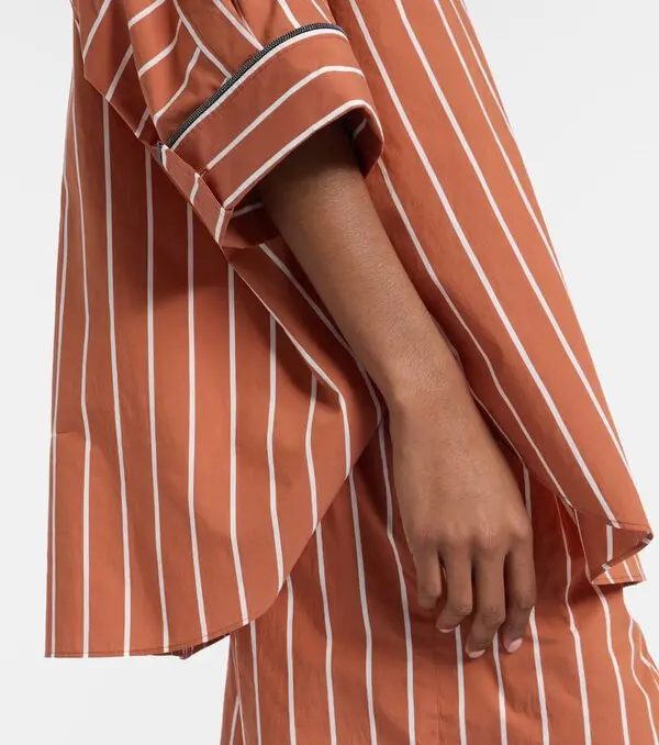 Brunello Cucinelli Striped Cotton-blend Shirt
