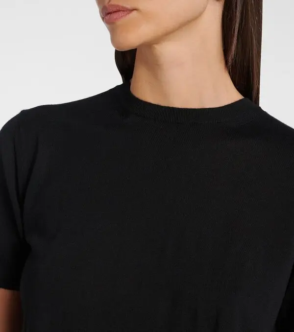 Saint Laurent Wool Top - Black