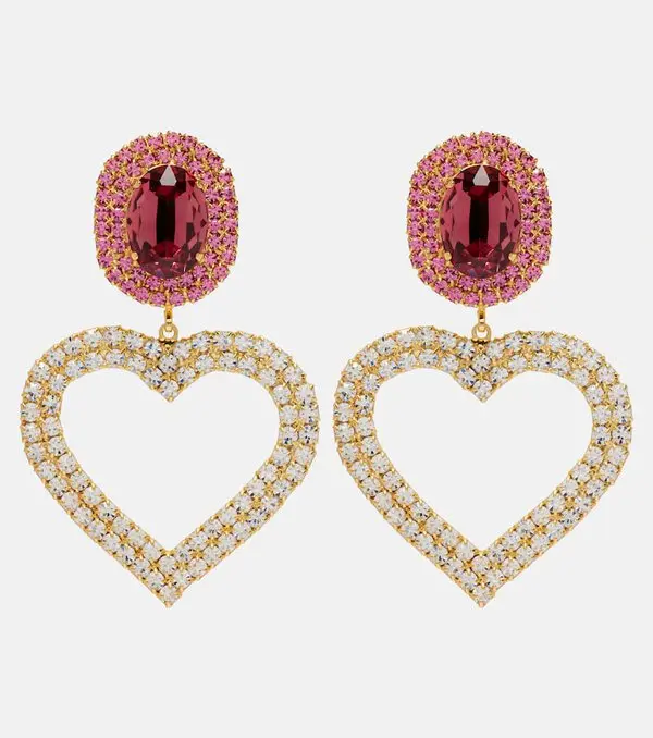 Magda Butrym Crystal-embellished Clip-on Earrings - Gold