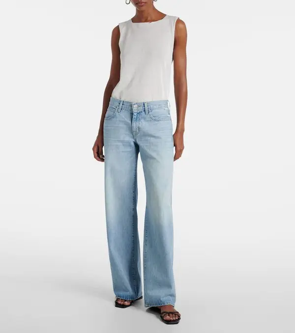 SLVRLAKE Mica Wide-leg Jeans - Blue