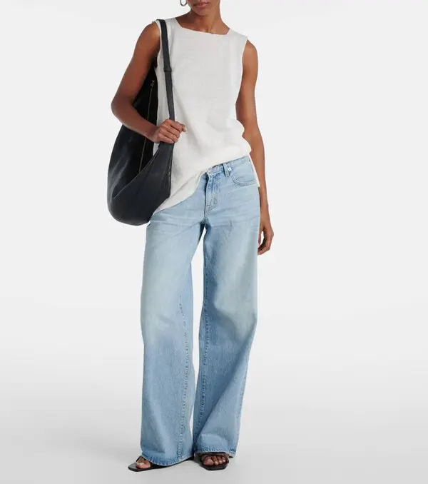 SLVRLAKE Mica Wide-leg Jeans - Blue