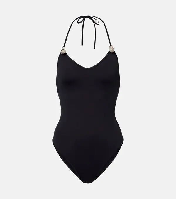 Bottega Veneta Embellished One-piece Swimsuit - Black