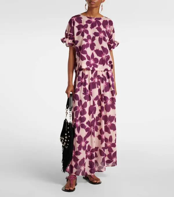 Velvet By Graham & Spencer Delilah Floral Cotton Poplin Blouse