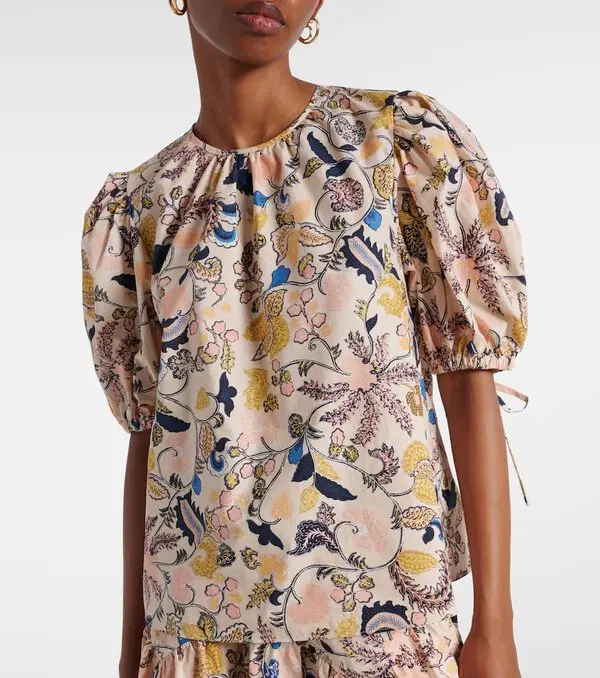 Ulla Johnson Coralie Floral Cotton Blouse