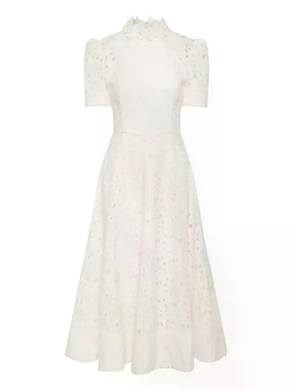 Rebecca Vallance Embroidered Midi Dress