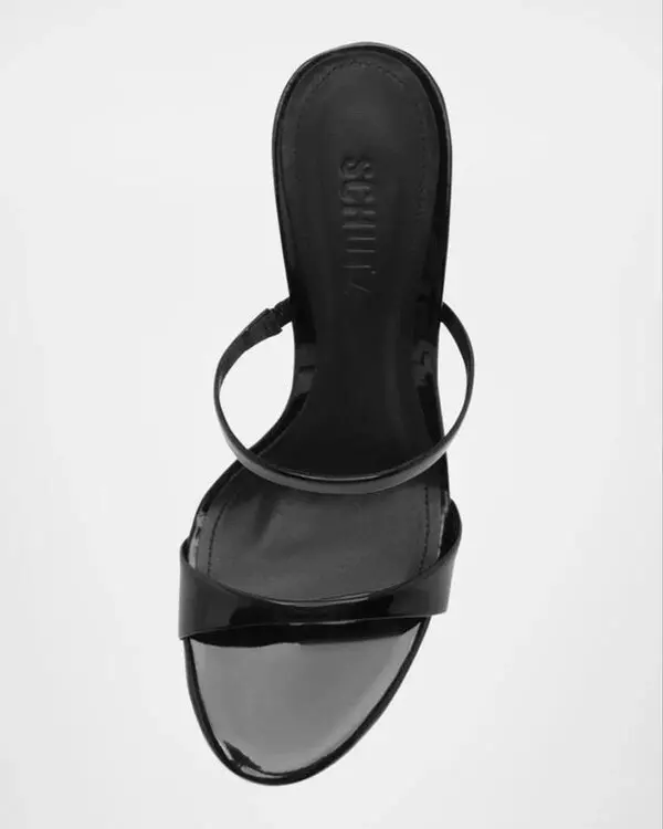 Schutz Jessica Patent Stiletto Mule Sandals