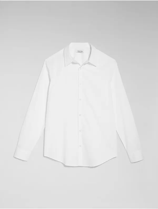 Calvin Klein Slim Stretch Shirt - Brilliant White
