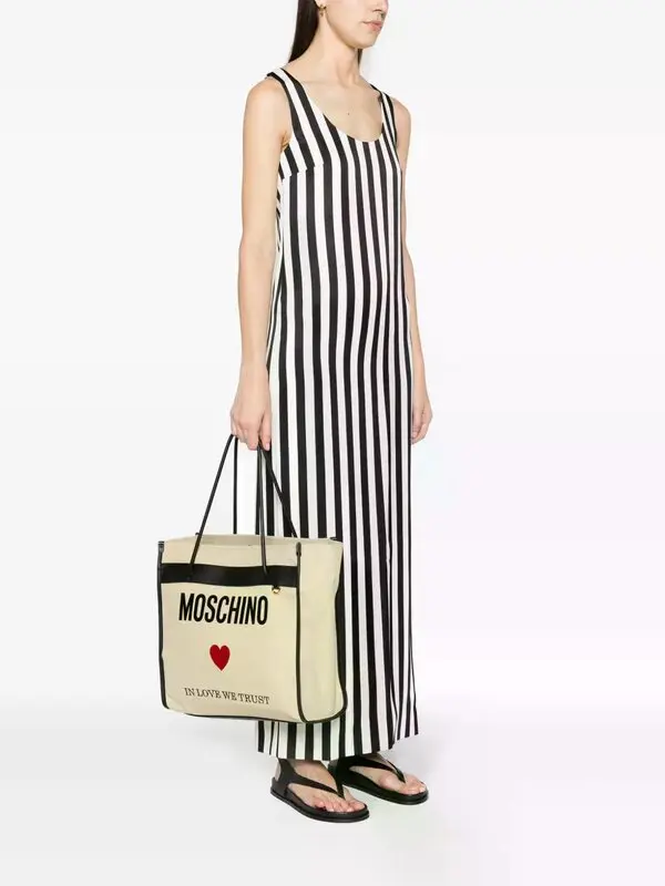 Moschino Logo-print Canvas Tote Bag