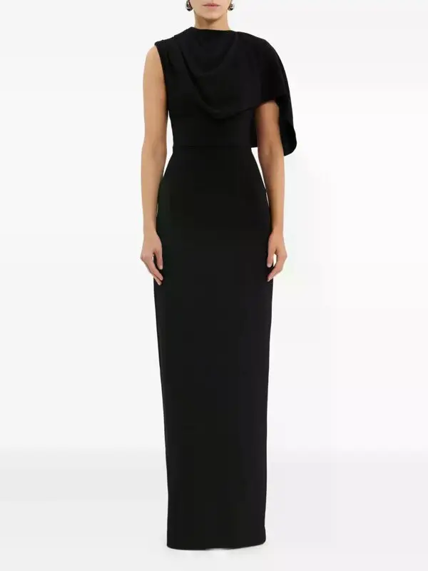 Rebecca Vallance Asymmetric Draped Dress