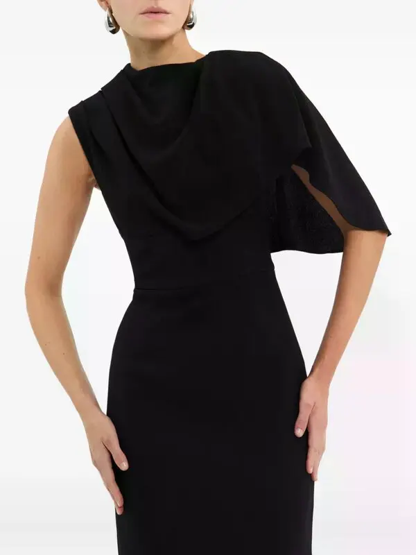 Rebecca Vallance Asymmetric Draped Dress
