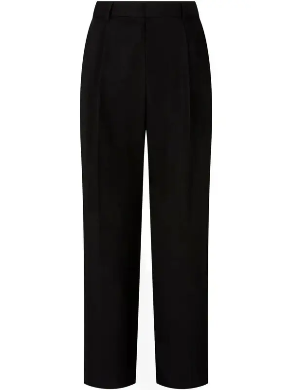 STUDIO TOMBOY Pintuck-detail Trousers - Black
