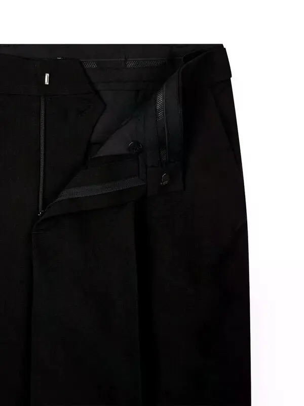 STUDIO TOMBOY Pintuck-detail Trousers - Black