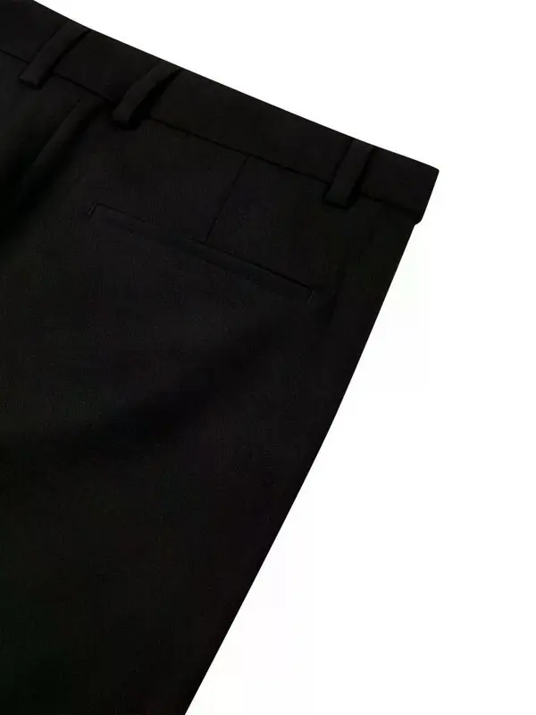 STUDIO TOMBOY Pintuck-detail Trousers - Black