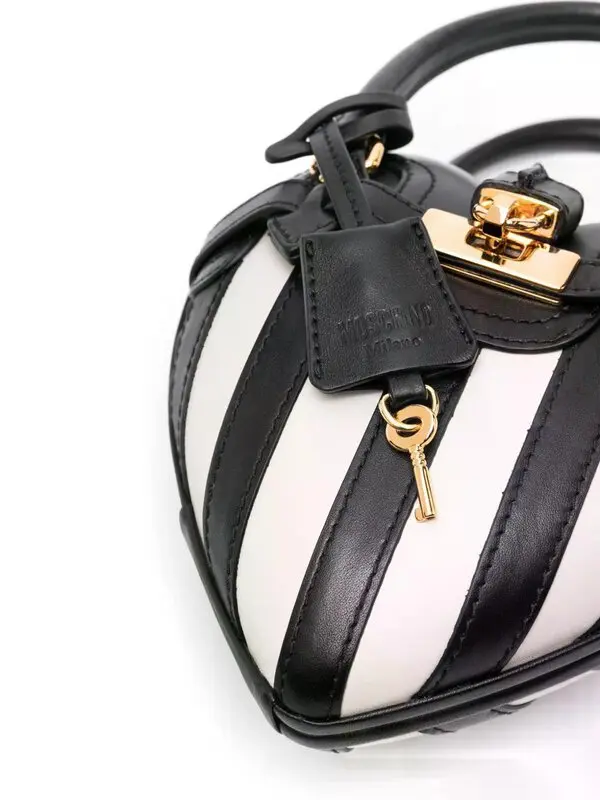 Moschino Padlock-detail Leather Tote Bag