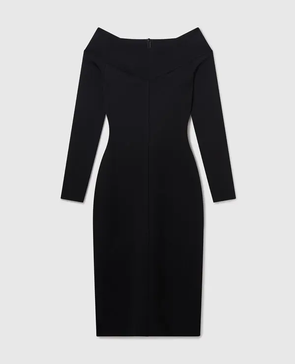 Stella McCartney Sheer Long Sleeve Midi Dress
