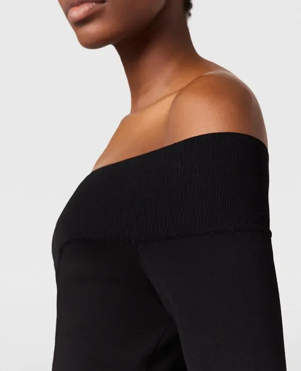 Stella McCartney Sheer Long Sleeve Midi Dress
