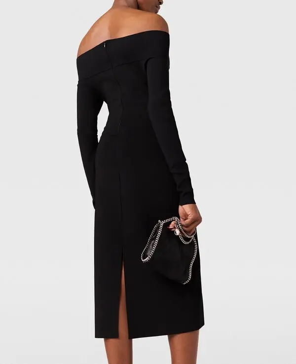 Stella McCartney Sheer Long Sleeve Midi Dress