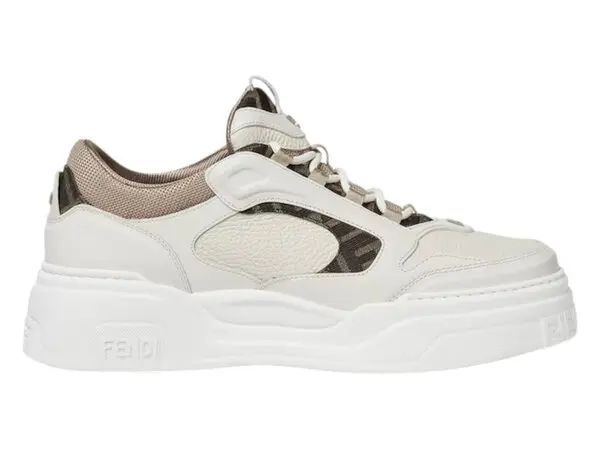 Fendi Force Lace Up Sneakers - White