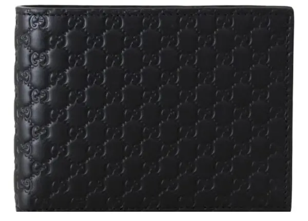 Gucci Microssima Bifold Wallet Microssima - Black