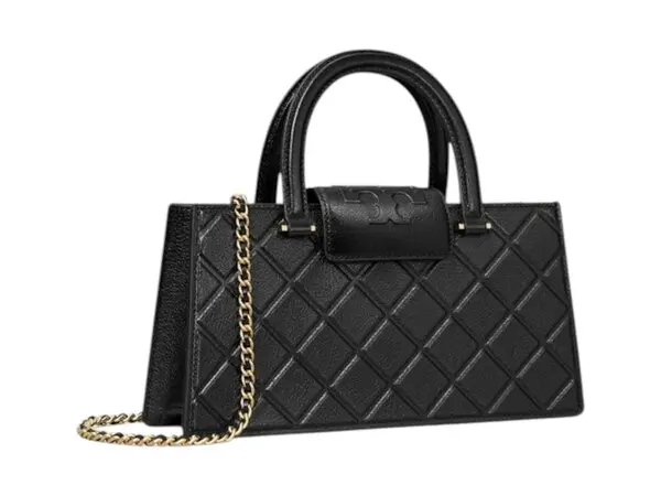 Tory Burch Fleming East West Tote - Black