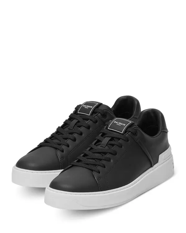 Balmain Lace Up Sneakers - Black