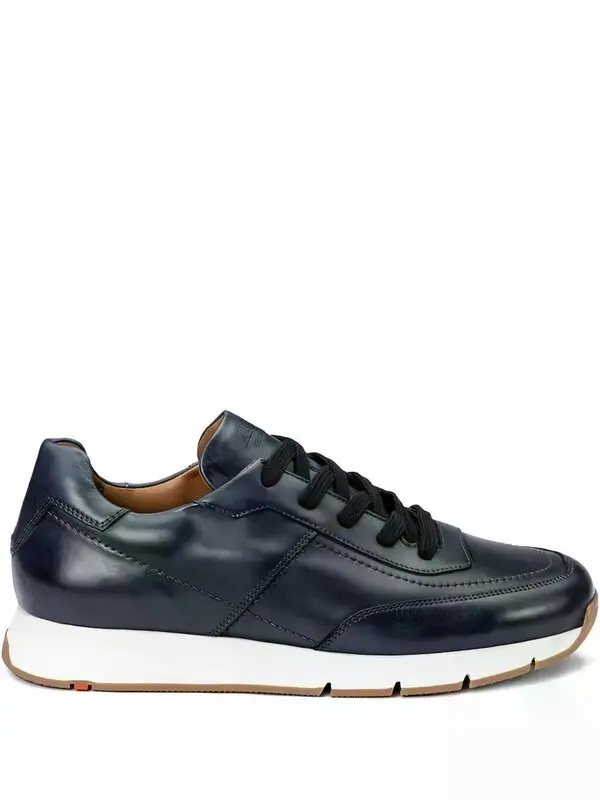 Lloyd Leather Lace-up Sneakers - Blue