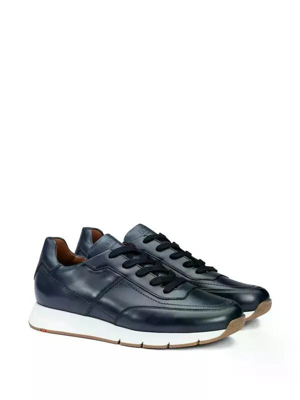 Lloyd Leather Lace-up Sneakers - Blue