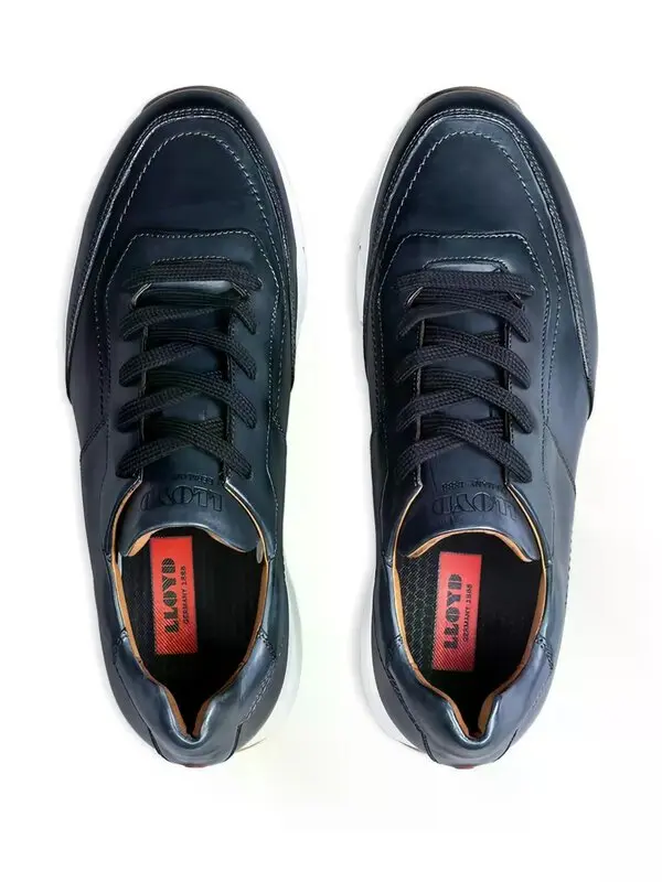 Lloyd Leather Lace-up Sneakers - Blue