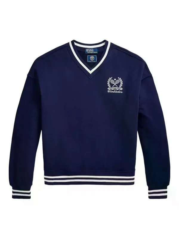Polo Ralph Lauren V-neck Embroidered Sweatshirt