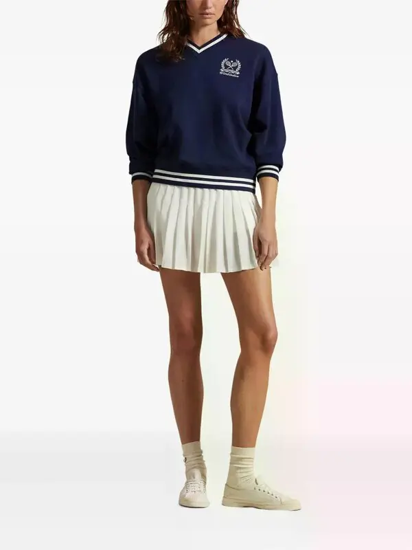 Polo Ralph Lauren V-neck Embroidered Sweatshirt