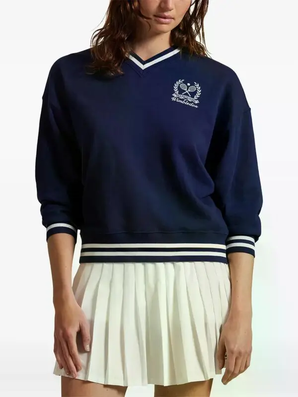 Polo Ralph Lauren V-neck Embroidered Sweatshirt