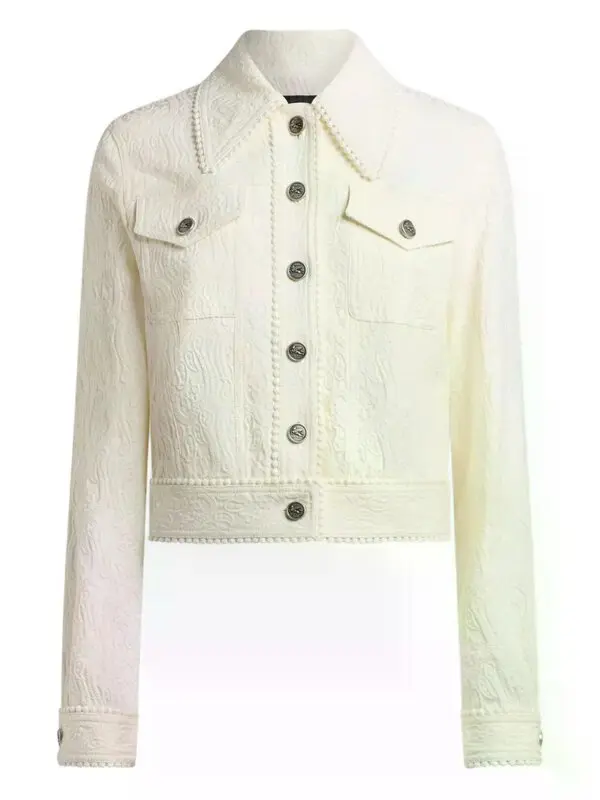 Etro Paisley-jacquard Cropped Jacket