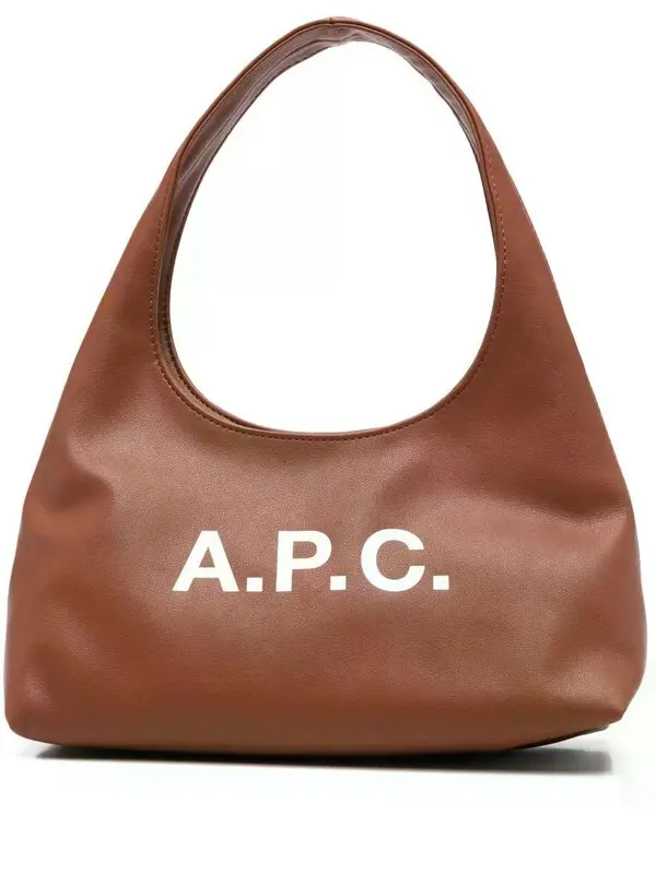 A.p.c. Ninon Logo-print Shoulder Bag - Brown