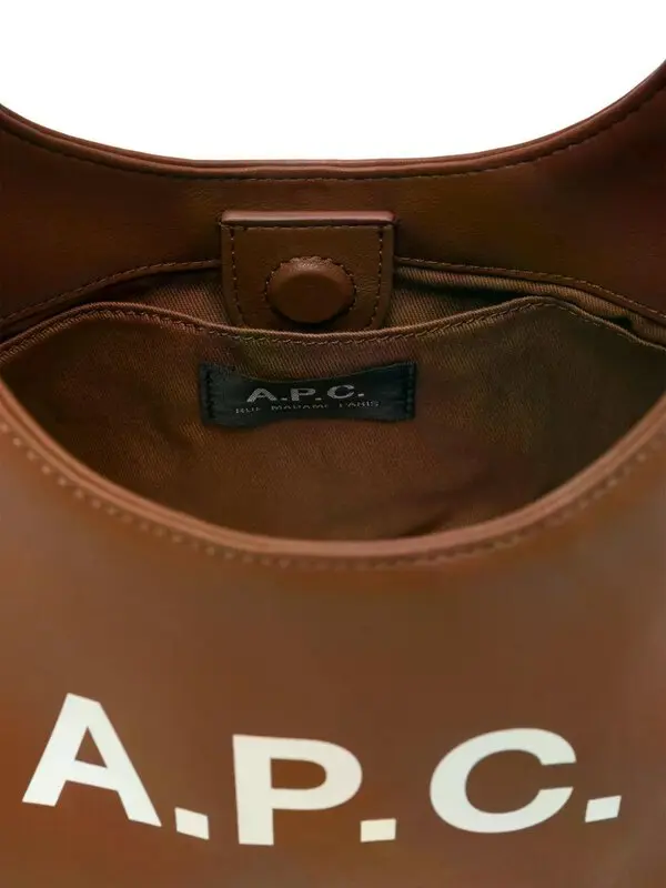 A.p.c. Ninon Logo-print Shoulder Bag - Brown