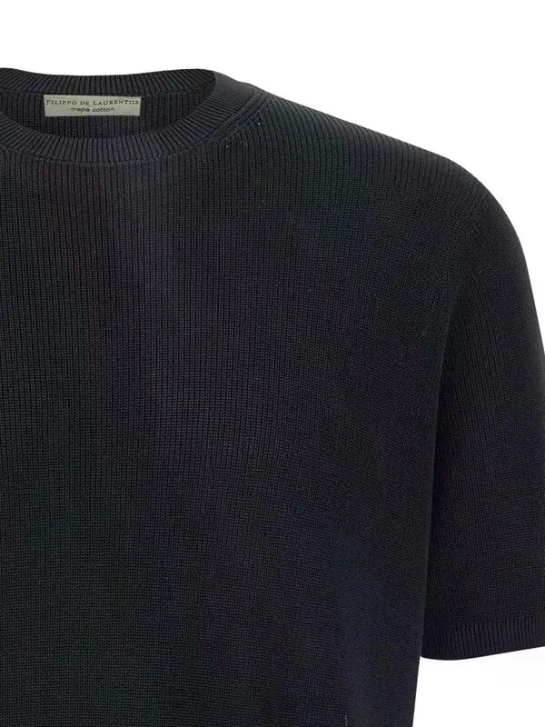 FILIPPO DE LAURENTIIS Ribbed Short-sleeve T-shirt