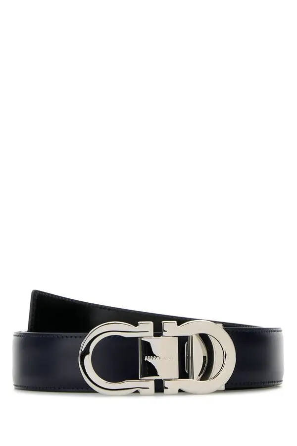 FERRAGAMO Double Adjustable Belt - Midnightnero