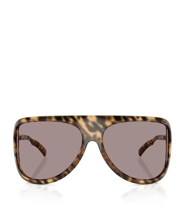 Miu Miu Injected Aviator Sunglasses - Brown