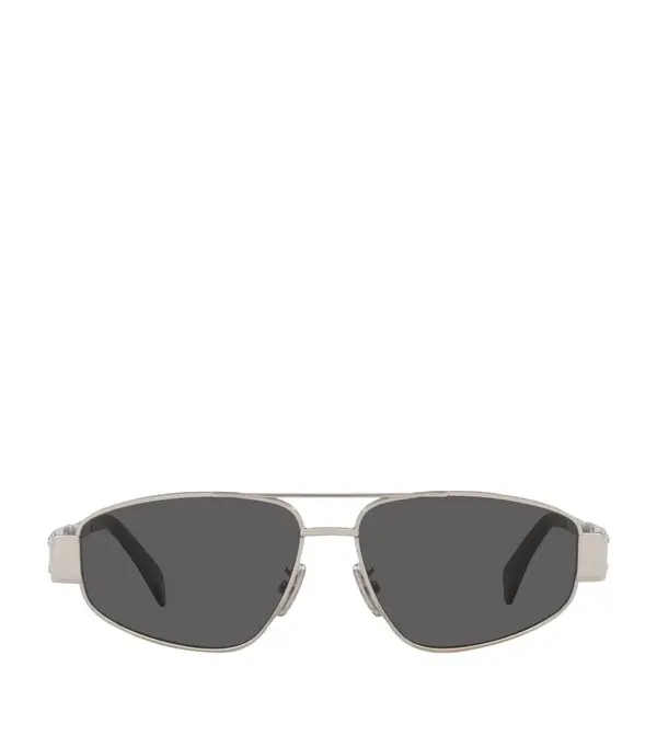 Celine Metal Triomphe Pilot Sunglasses - Grey