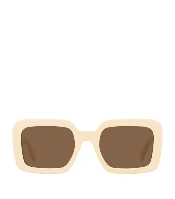 Celine Oversized Square Sunglasses - Beige
