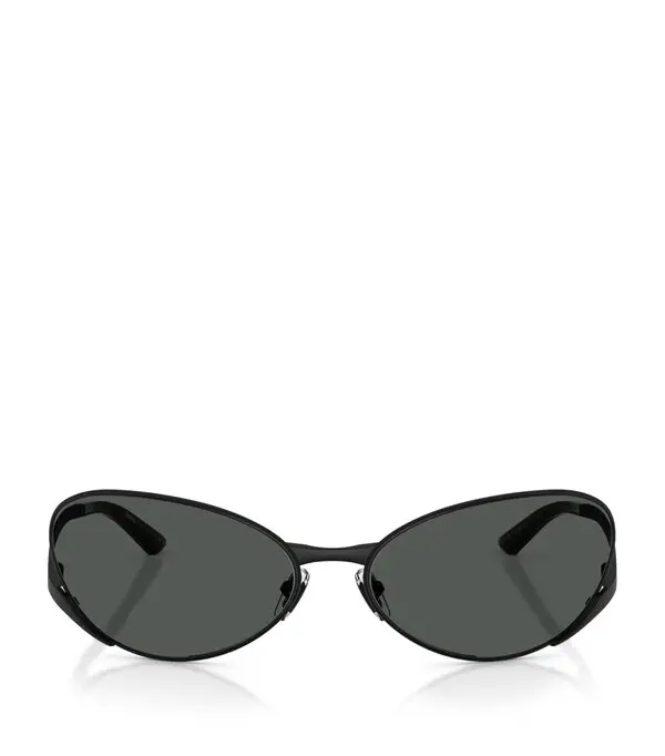 Versace Oval Frame Sunglasses - Black
