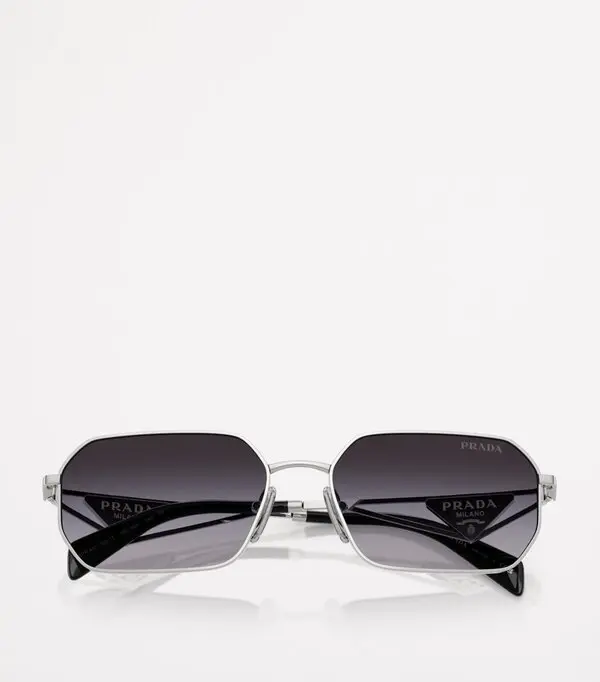 Prada Steel Pr A51s Sunglasses - Silver