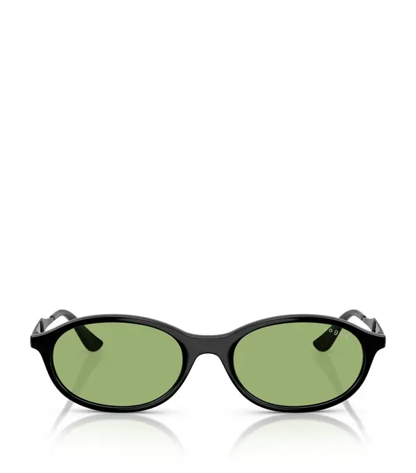 VOGUE Nylon Oval Sunglasses - Black