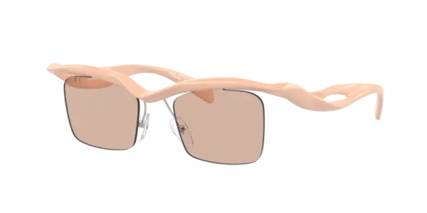 Prada Rectangle Eyeglasses - Peach