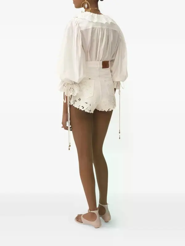 Chloé - Broderie-Anglaise Ruffled Blouse